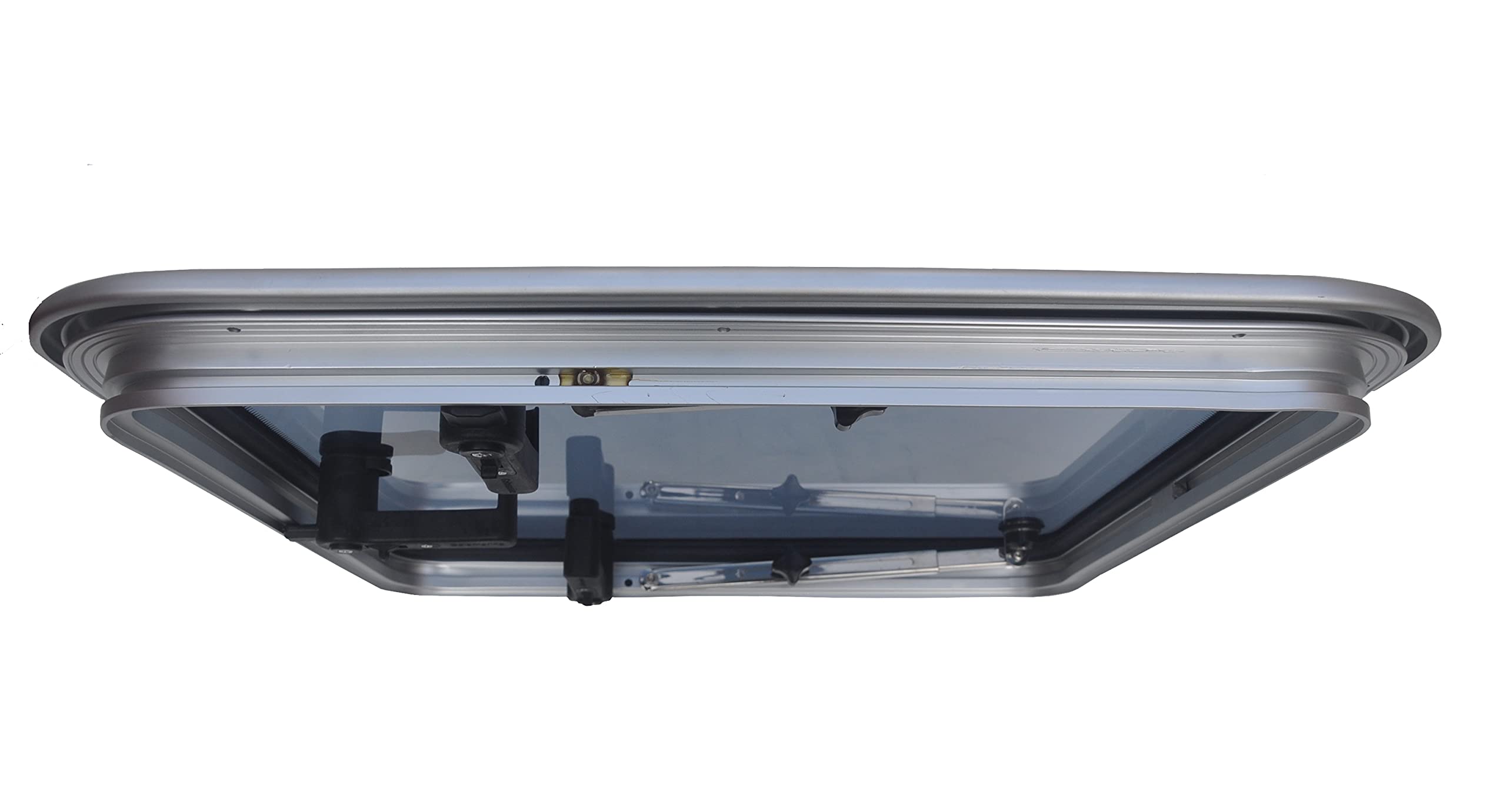Galamarine 16.7"x16.7" Deck Hatch - Anodized Aluminum Square Hatch/Marine Porthole with Tempered Glass for Boat/Yacht/RV
