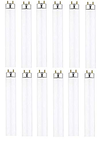 Dysmio Lighting F15T8-CW 15 Watt T8 Straight Tube, Medium Bi-Pin Base, 4100K - Cool White Pack of 12