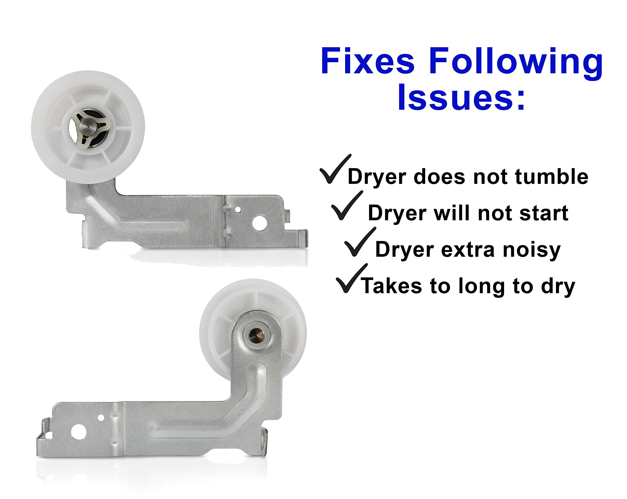 Dryer Idler Pulley DC93-00634a -(Fixes No Spin) Exact Compatible with Samsung DC97-07509b AP4373659 AP6038887 AP4213616 PS4216837 PS11771601 4455850, By DR Quality Parts