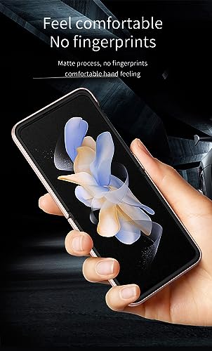 YJZSKRXFAK Case for Samsung Galaxy Z Flip5 5G 2023, Ultra Thin Slim Fit Elegant Business Smooth Cover Protective Cover Case for Galaxy Z Flip 5-Rose Gold