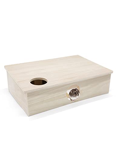 Rubor Multi-Chamber Hamster House Maze, Hamster Hideout Small Pets Woodland House Habitats Decor, Hamster Tunnels Activity Hamster Burrow for Hamster Mice Gerbils Lemming