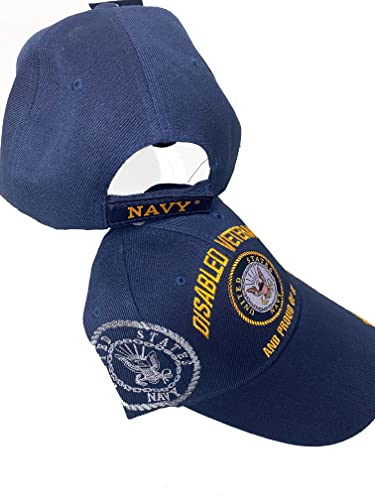Disabled Navy Veteran Proud of IT Baseball Style Embroidered HAT USA dnv Cap