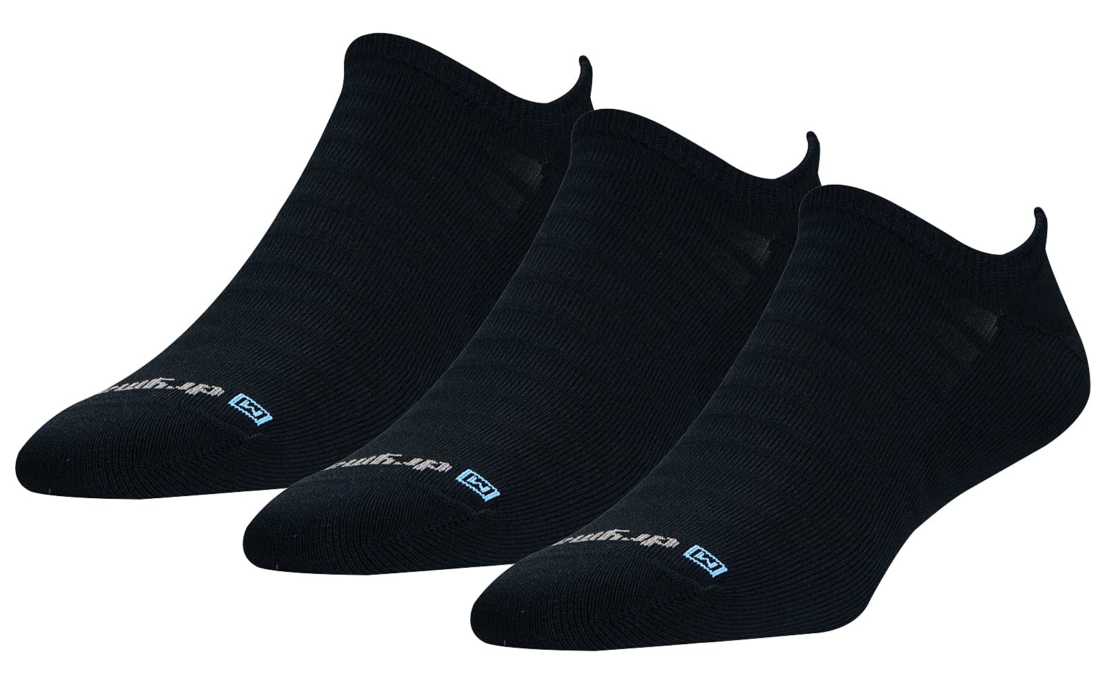 Drymax Hyper Thin™ Running v4 No-Show 3-Pair Pack Black LG (US Men's Shoe 8.5-10.5, Women's Shoe 10-12)