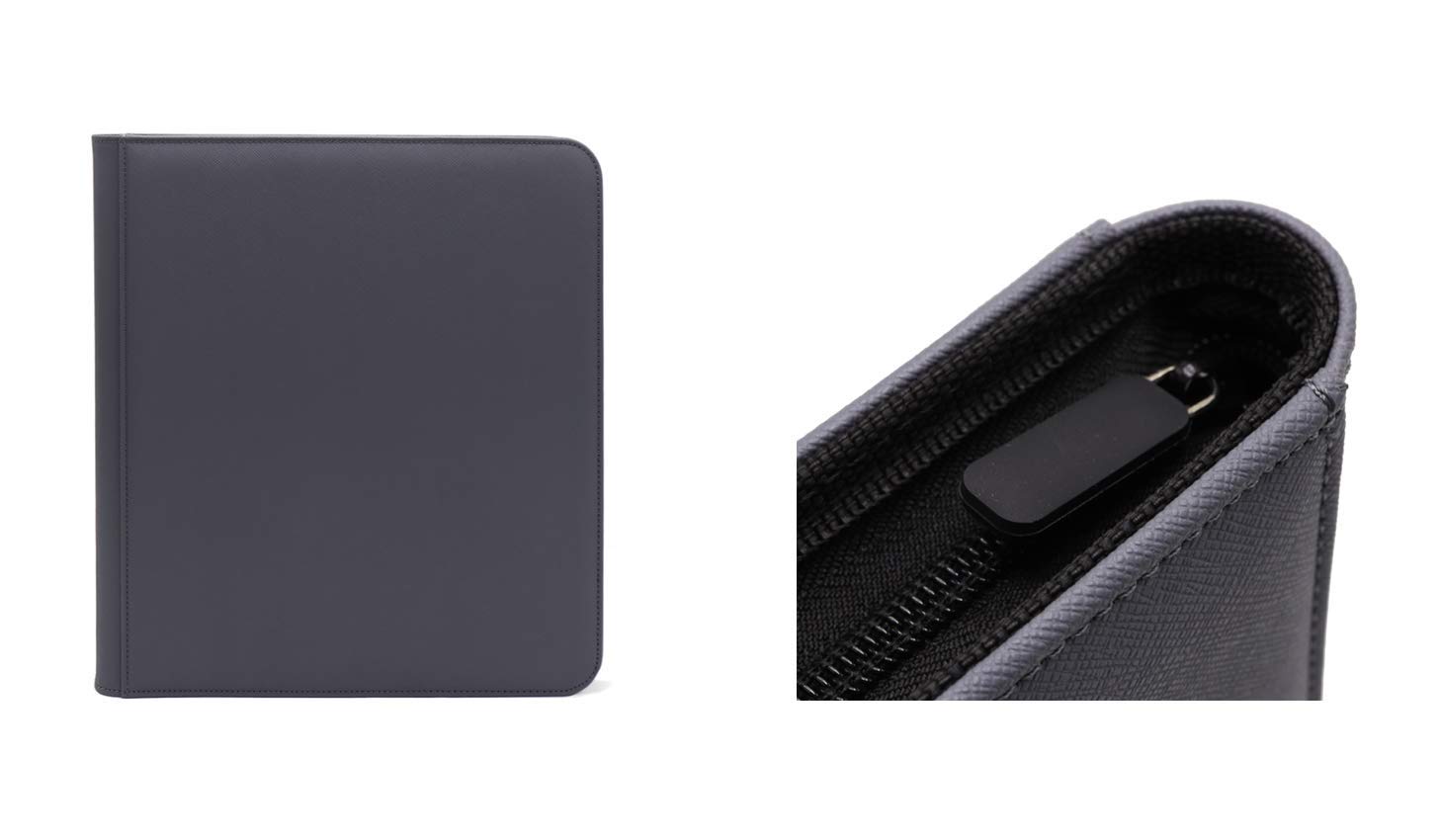 Dex Protection Zipper Card Binder, 12 | Stores 480 Gaming Cards | Velvet Lined Interior, Padded Finish