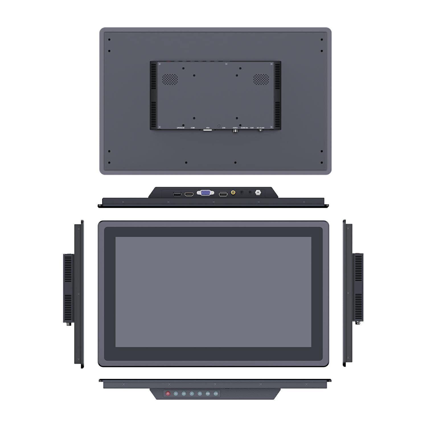 LILLIPUT 15.6" TK1560/C NO-Touch 1000 nits high Brightness IP65 Front Panel Design with HDMI, VGA, AV Monitor for Teleprompter