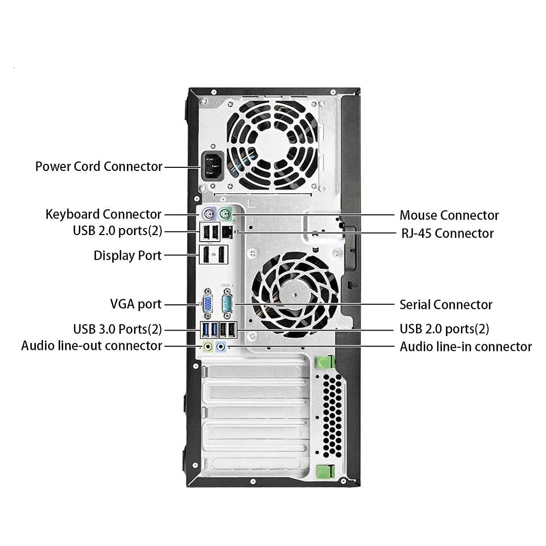 HP EliteDesk 800 G1 Micro Tower i7,32GB Ram,1TB SSD + 3TB HDD,Built in WiFi,Business PC,BT,HDMI,VGA,USB,DP,SP,DVDRW,Win10 Pro,New TJJ Wired Keyboard Mouse + TJJ Mouse Pad (Renewed)