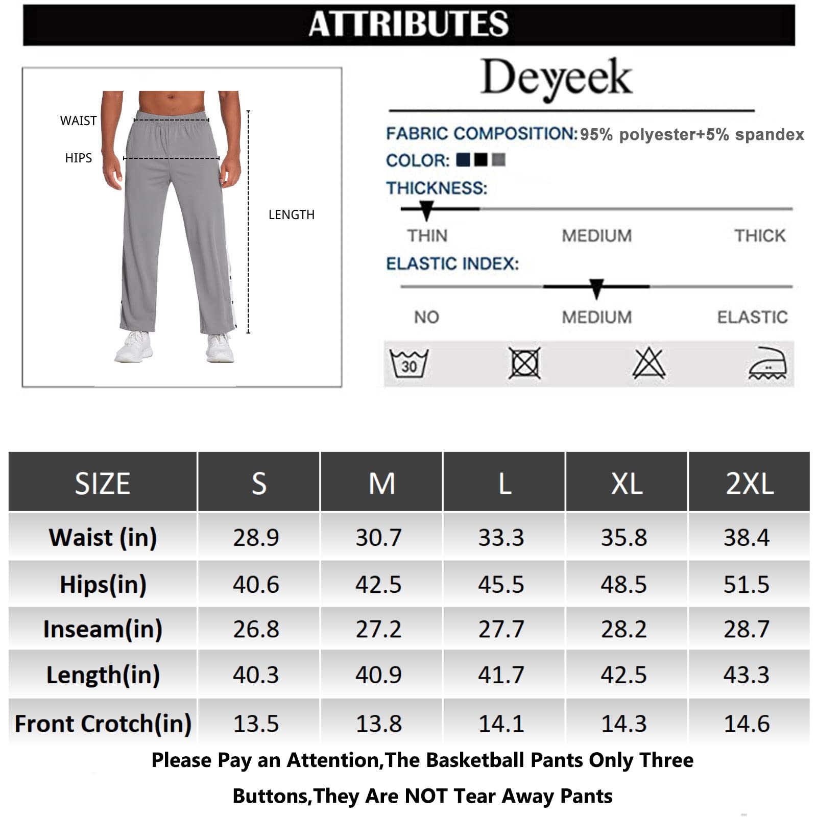 Deyeek Mens Wide Leg Sweat Pants Open Bottom Baggy Athletic Pants with Drawstring Lightweight Warm-Up Sweatpants Black