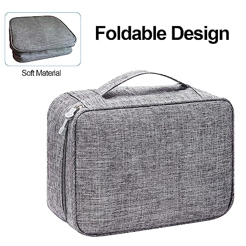 ENGFYADSY Electronics Organizer,Travel Cable Organizer, for Meta Quest 2 VR, iPad Mini, Kindle, Hard Drives, Cables, Chargers, Electronic Accessories Bag