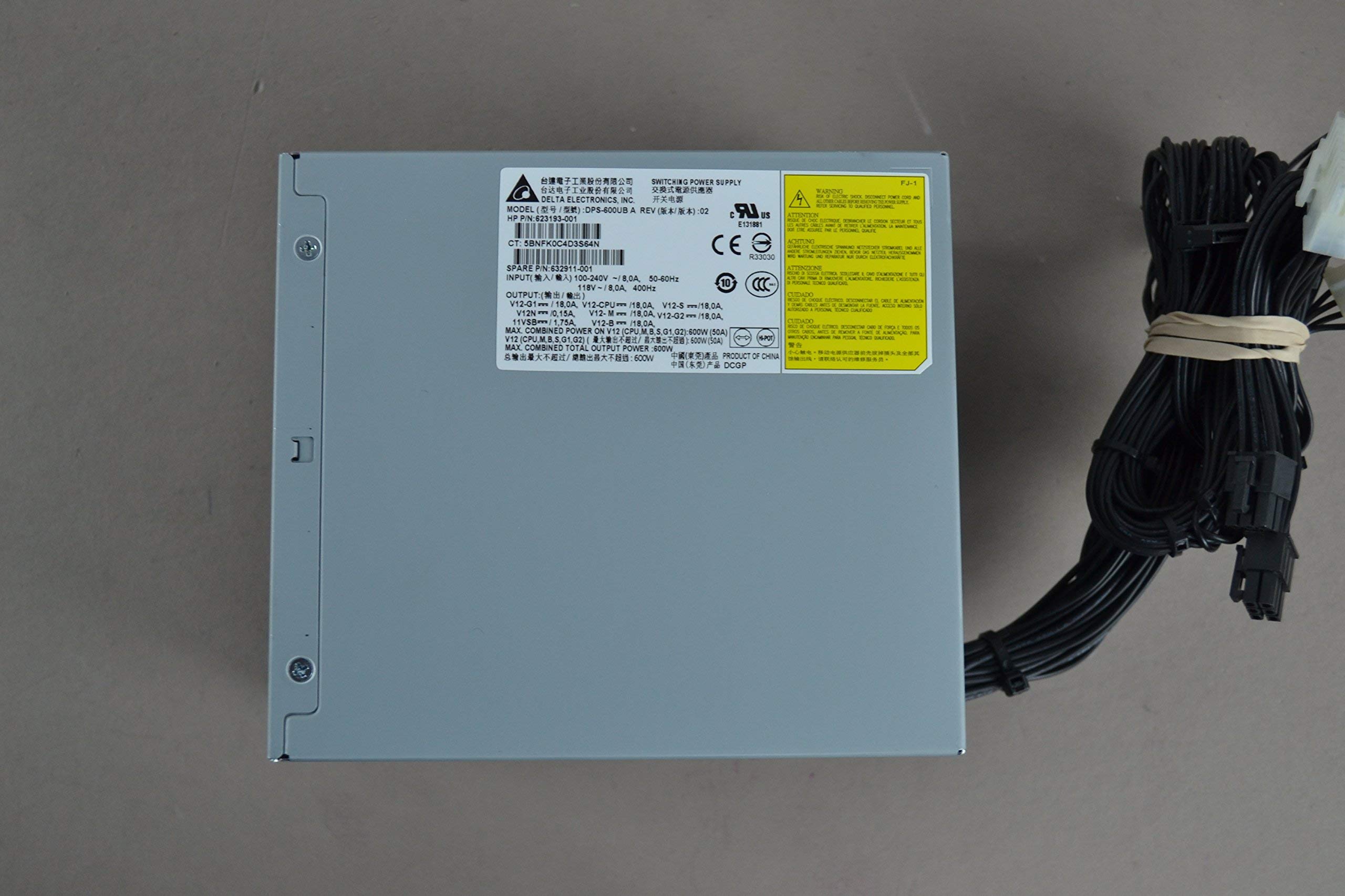 Delta DPS-600UB A 600W Power Supply for HP Z420 623193-001 632911-001 (Renewed)