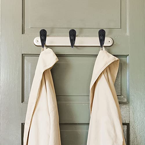 Mzizi Dco Wall Hooks,Coat Hooks Wall Mounted,Single Metal Hooks, Heavy Duty Wall Hooks for Hanging Hat Towel Robe Bag Jacket Clothes (Black 15PCS)