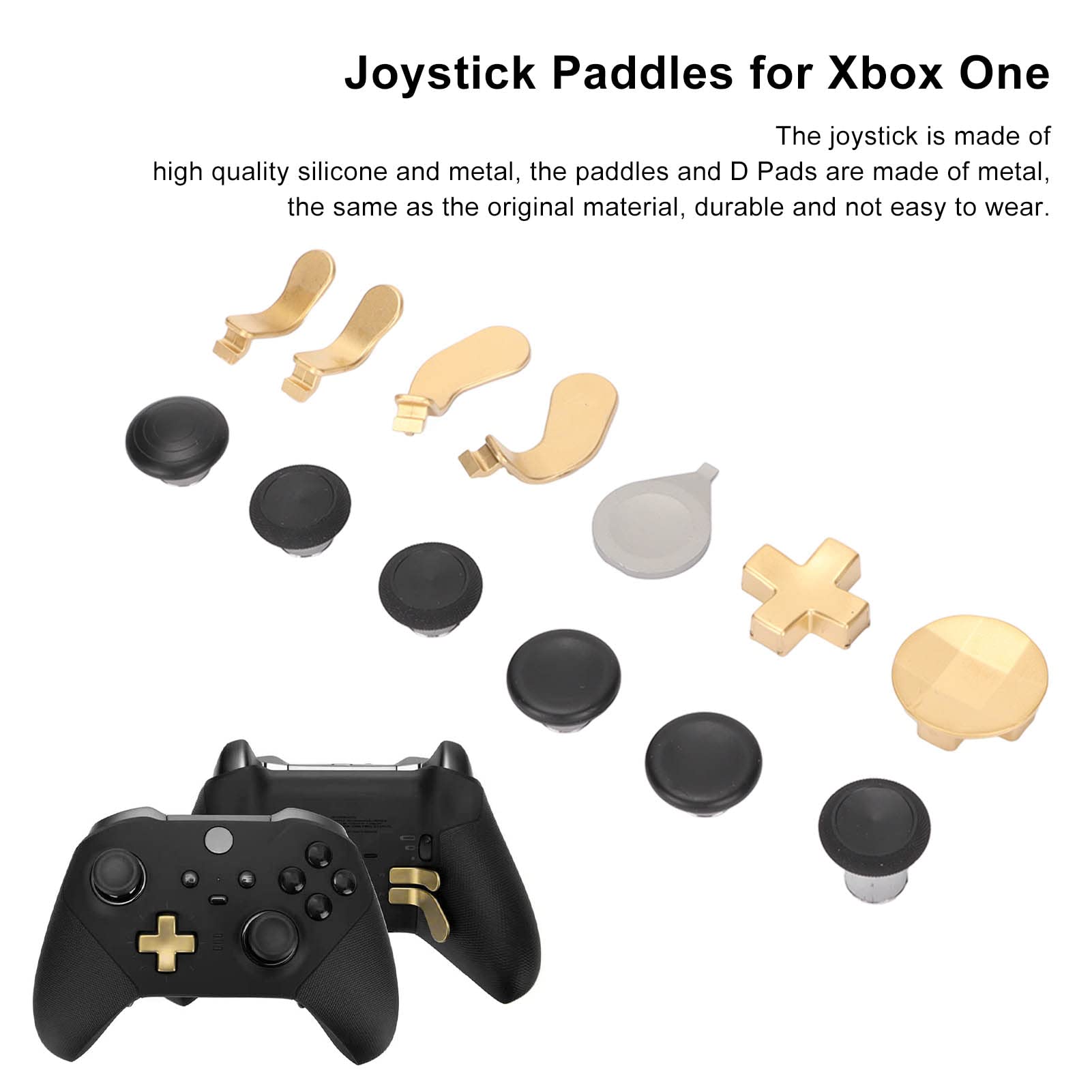 Game Controller Replacement Joystick, 13 Pieces 1 Piece Game Paddles Permanently Attached to Game Console