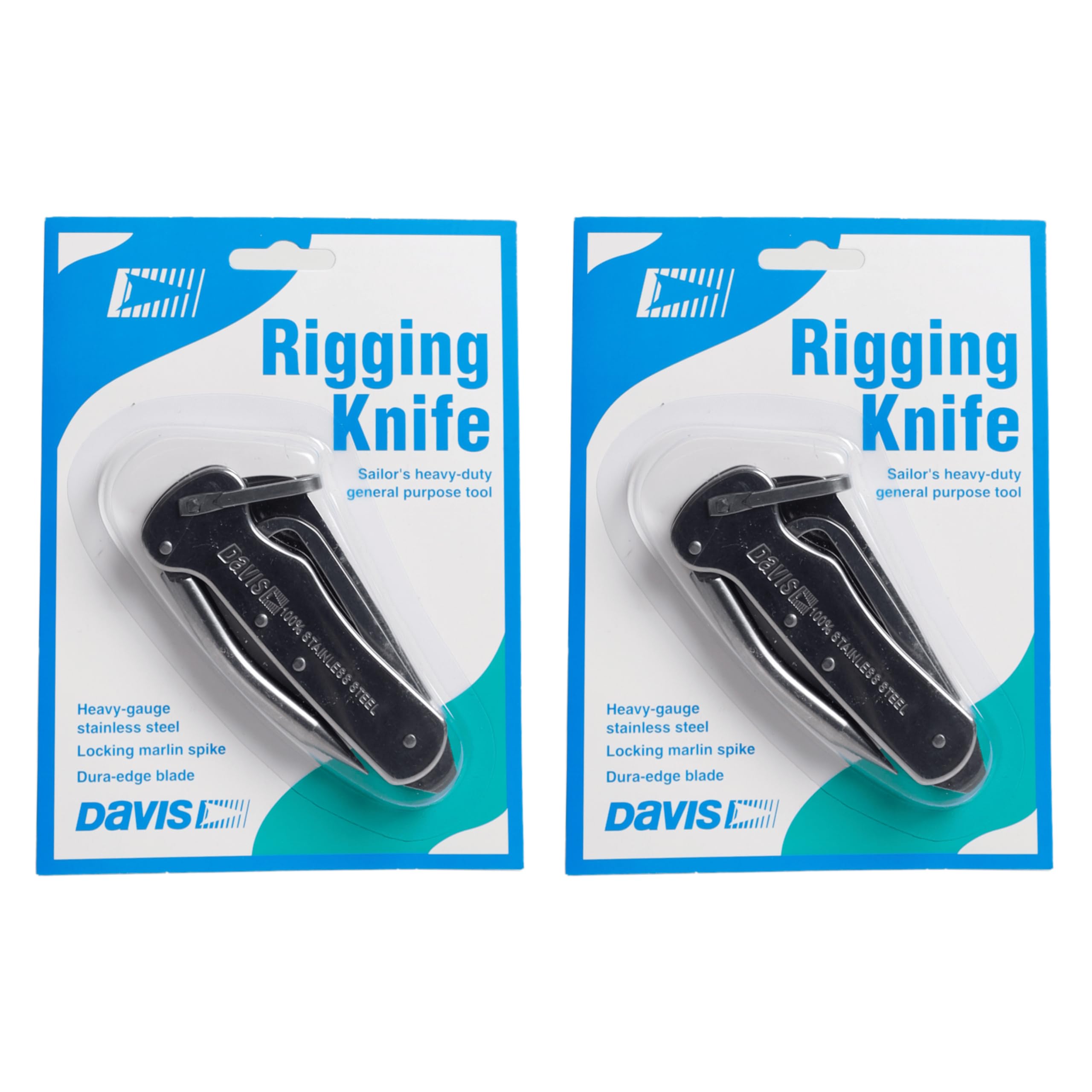 Davis Instruments Deluxe Rigging Knife for Sailing (2 Pack)