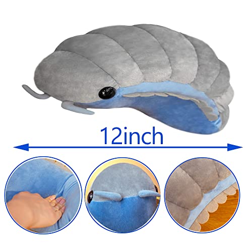 WeightedPlush Likelike Insect Plush Toys Pill Bug Stuffed Soft Animals Pillow Back Cushion Insect Doll Kids Toys Girls Boys Gift