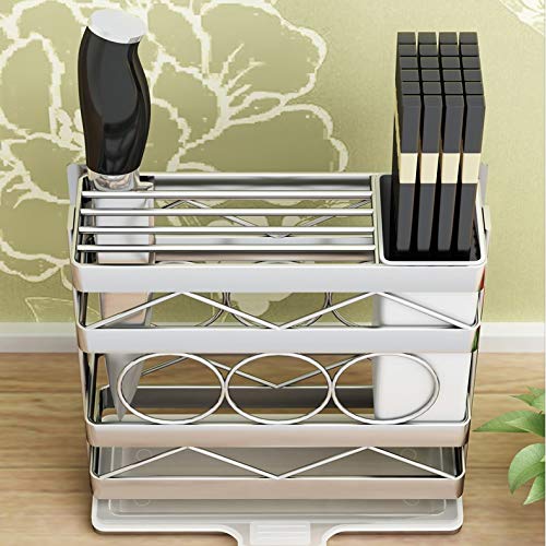 HOUKAI 304 Stainless Steel Knife Holder Kitchen Supplies Knife Holder Rack Chopper Put Knife Storage Rack
