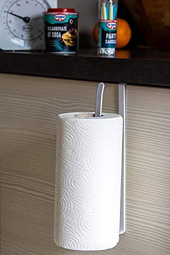 Kitchen Paper Roll Holder Paper Towel Rack Dining Table Kitchen Paper Roll Holder Vertical Paper Towel Storage Rack ( Color : Black )