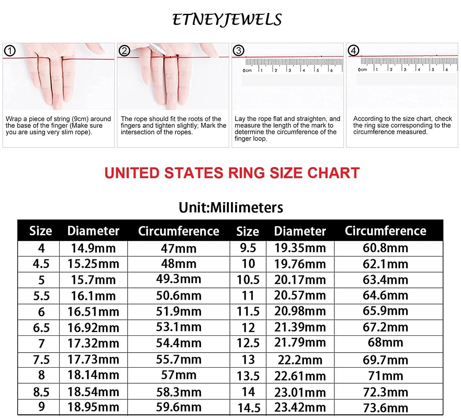 etneyjewels 10k Solid Certified White Gold with 0.05 Carat Natural White Diamond Round Cut Stackable Wedding Band Ring For Women In Prong Setting (Clarity I2,Color HI,10.5)
