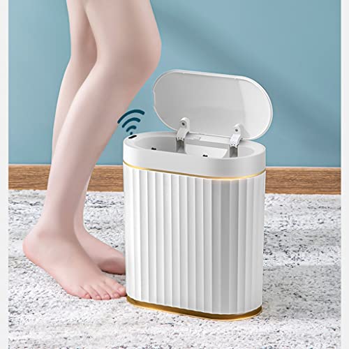 N/A 7L Smart Sensor Trash Trash Bin Home Electronic Kitche Rubbish Bin Toilet Waterproof Narrow Storage Bucket