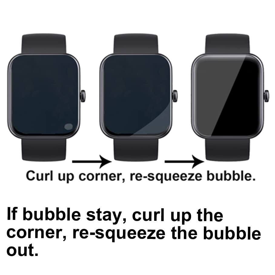 smaate 3D Screen Protector for i13, Compatible with Luoba i13 1.69β and TOZDTO BOFIDAR KAKTIN I13 1.7β Smartwatch, 3-Pack