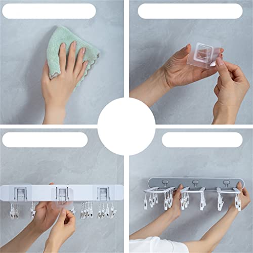 N/A Folding Multifunctional Clothes Rack Wardrobe Storage Rack Space Saving Clothes Rack (Color : D, Size