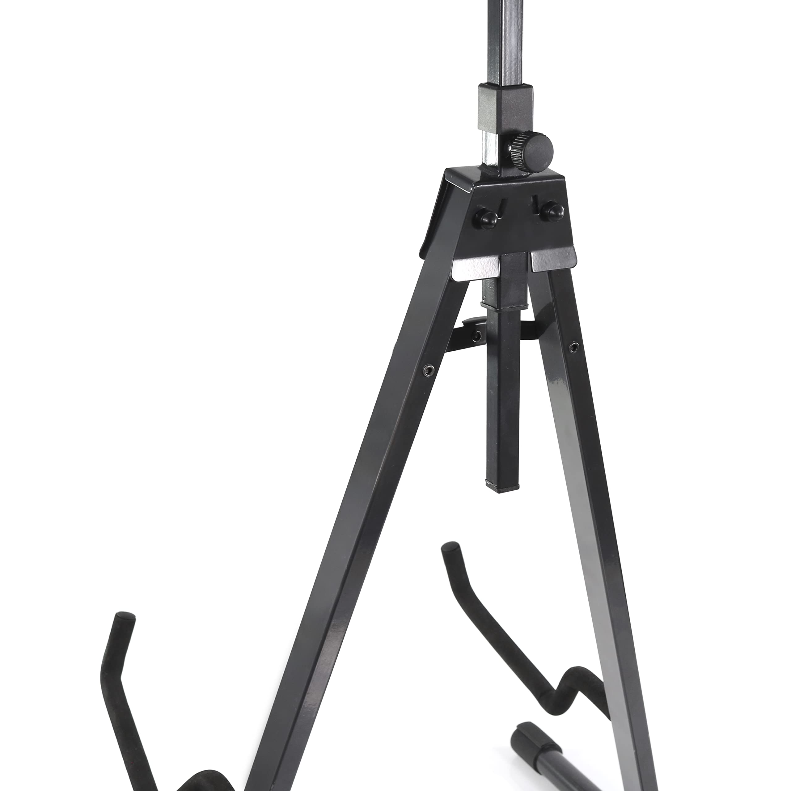 GEBRENT Cello Floor Stand with Bow Hook - Holder for Concerts, Orchestra, Performance, Music - Padded, Adjustable - with Anti-Slip Endpin Rest