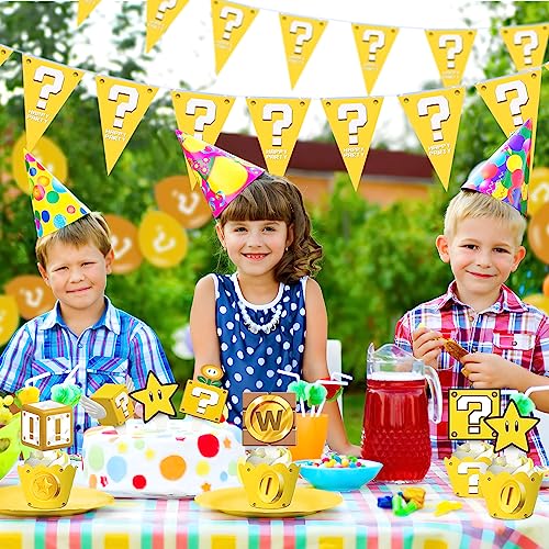 Mario Party Decorations Banner Mario Theme Birthday Party Supplies for Kids Birthday Party Decorations Supplies