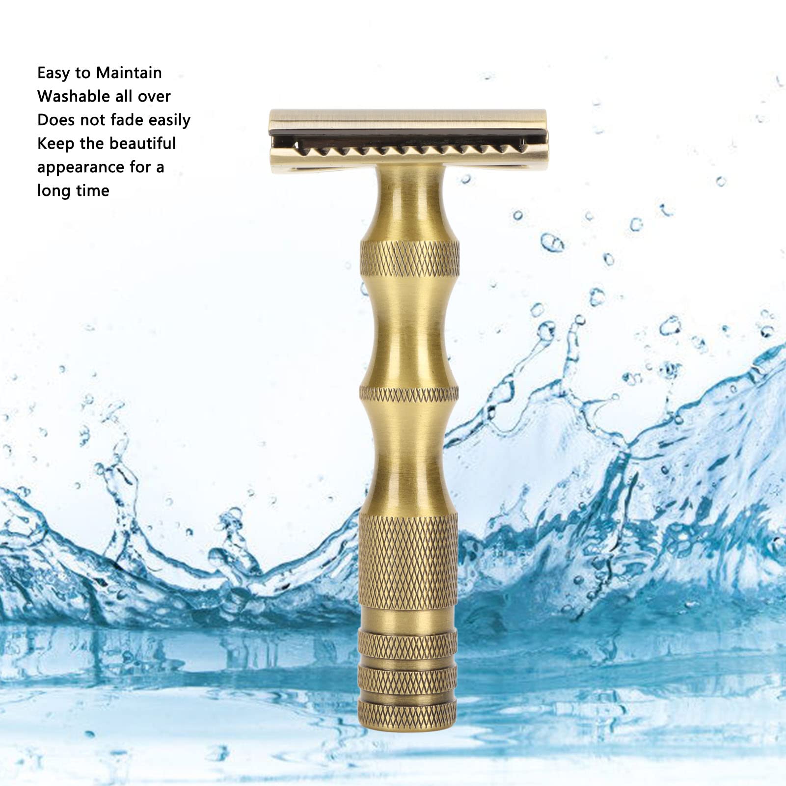Mechanical, Mens Double Edge Metal Manual Beard Shaving for Men Reusable and Eco Friendly All Razors Shaving, Safety Cutting Tool