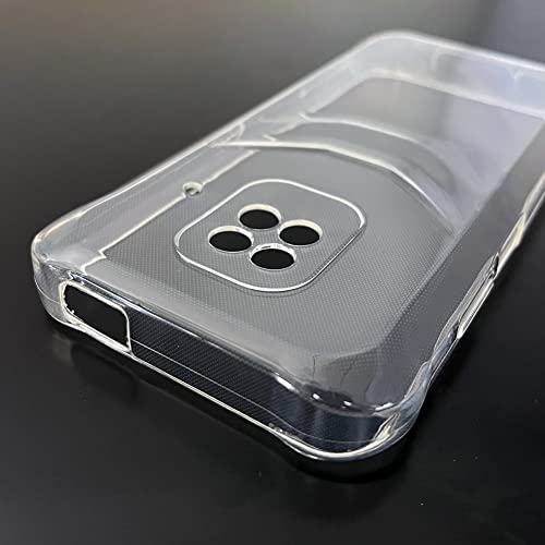 Ytaland for Ulefone Power Armor 14 case, Crystal Clear Soft Silicone Shockproof TPU Transparent Bumper Protective Phone Case Cover