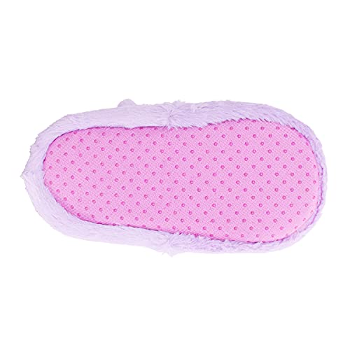 Simple Joys by Carter's Unisex Babies and Toddlers Fuzzy Slipper, Lilac, Owl, X-Small Toddler