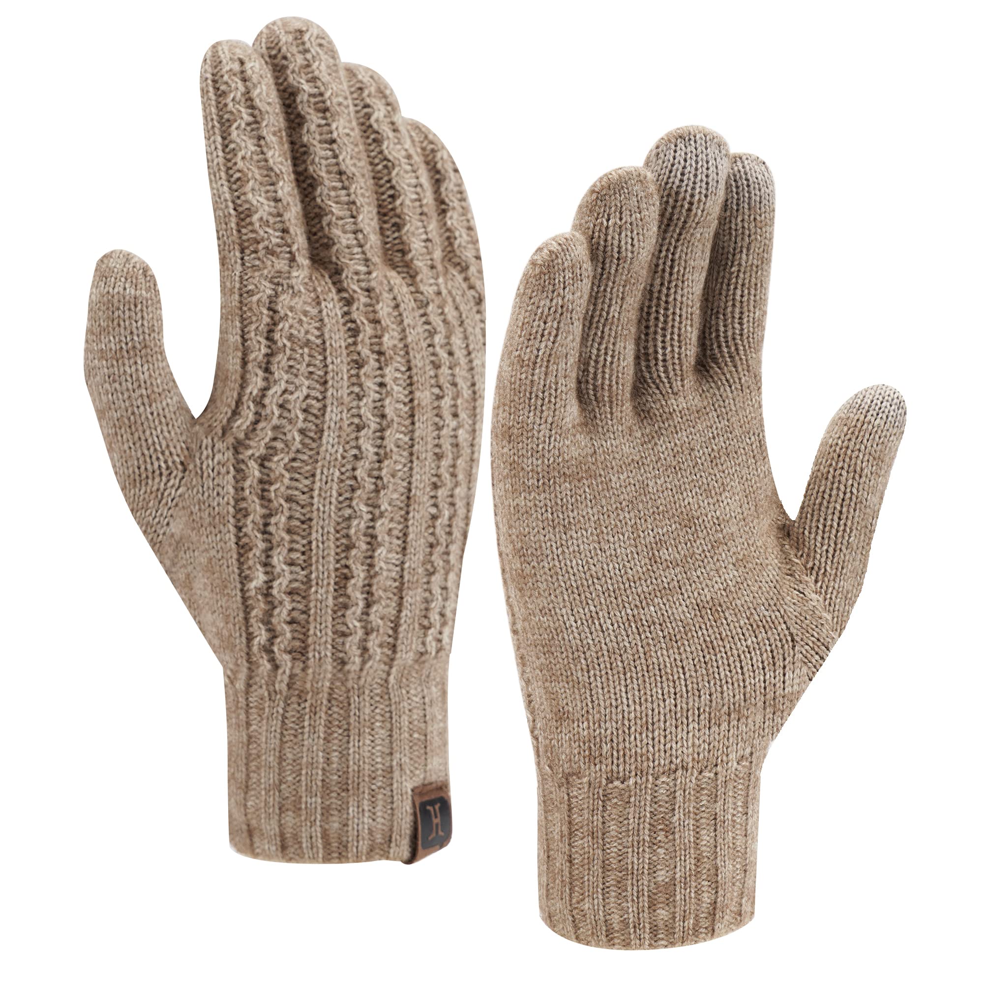 FZ FANTASTIC ZONE Women's Winter Warm Thermal Touchscreen Knit Gloves Fleece Lined Cold Weather