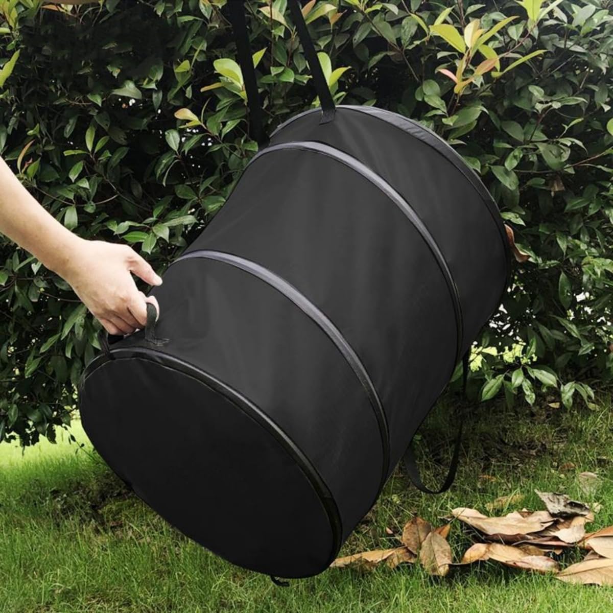Leinoupt:Collapsible Trash can,Folding Garbage Cans,Pop Up Trash Can,Camper Trash can,for Camping Garbage Can Collapsible,Clothes and Toys Recycle bin(10 Gallons)