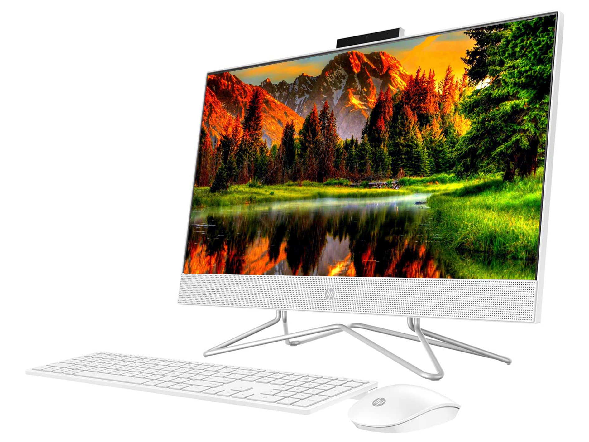 HP [Windows 11 pro] All-in-One Business Desktop, 23.8" FHD IPS Touchscreen, Intel Pentium Silver J5040 Processor, 12GB RAM, 512GB SSD, HDMI, RJ-45, Keyboard & Mouse, White, Durlyfish