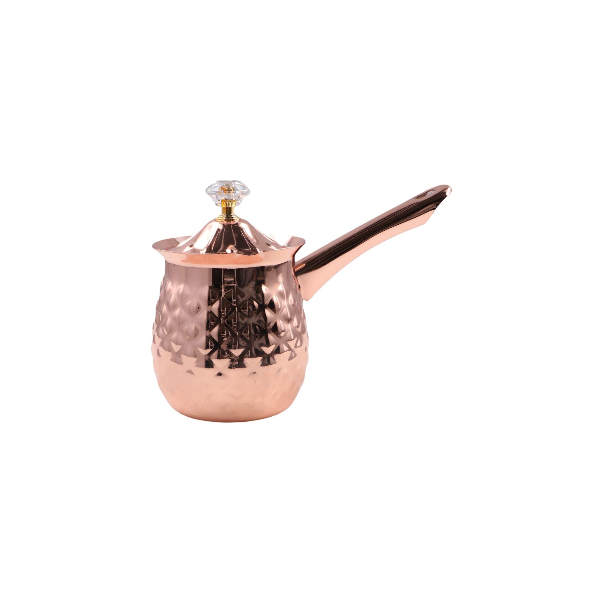 zaoalife Milk Warmer Pot Turkish Coffee Pot Hammered Coffee Maker Warmer Milk Stainless Steel Butter Melting Pot Mini Saucepan Chocolate Milk Warmer