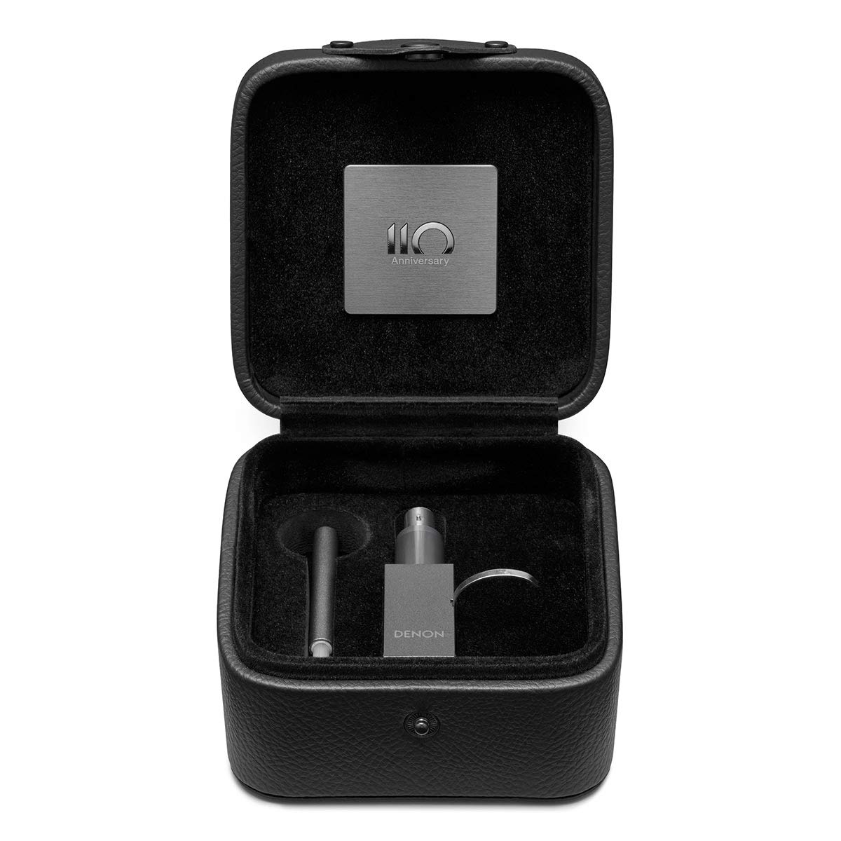 Denon DL-A110 110-year Anniversary Edition MC Turntable Cartridge with Premium Headshell - Silver Graphite