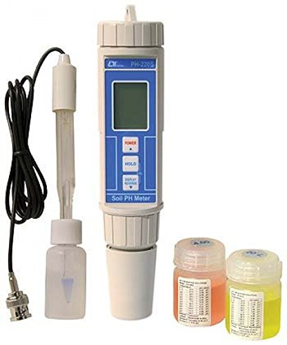 Lutron Electronic Soil pH Meter (Range : 0 to 14 pH) for Horticulture Gardening Food Mechanical Education School Colleges | Model: PH-220S