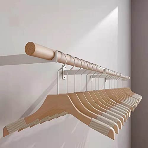 Industrial Pipe Clothing Rack Wall Mounted Real Wood Shelf,retail Store Garment Rack Display Rack Commercial Clothes Racks,pipe Shelving Floating Shelves Wall Shelf,space-saving Hanging Clothes Rack