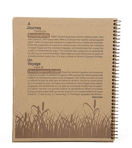 Mintra 100% Recycled Notebooks (Letter Size (8.5in x 11in), Plain Cover 3pk)