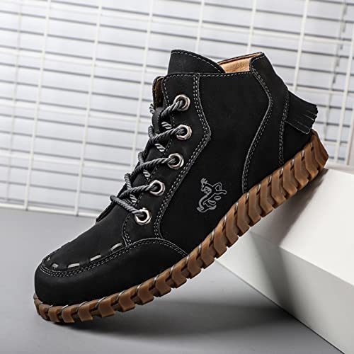 FASDNENDYS 2022 Women's and Winter Border Foreign Trade Large Size High Top British Style Summer Comfy Shoes Women Black