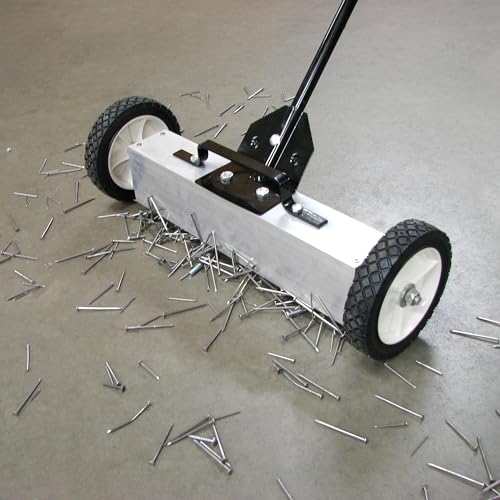 Master Magnetics Magnetic Floor Sweeper with Release - 18β Sweeping Width, Adjustable Sweeping Height, Adjustable Handle, 07543