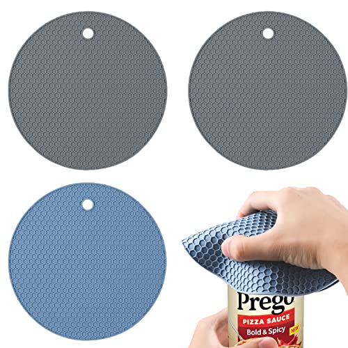 Large Jar Opener Gripper Pad 4PCS, Jar Opener for Seniors with Arthritis&Weak Hands,Bottle Opener,Non-Slip Jar Lid Opener Kitchen Coasters Heat Insulation Pad