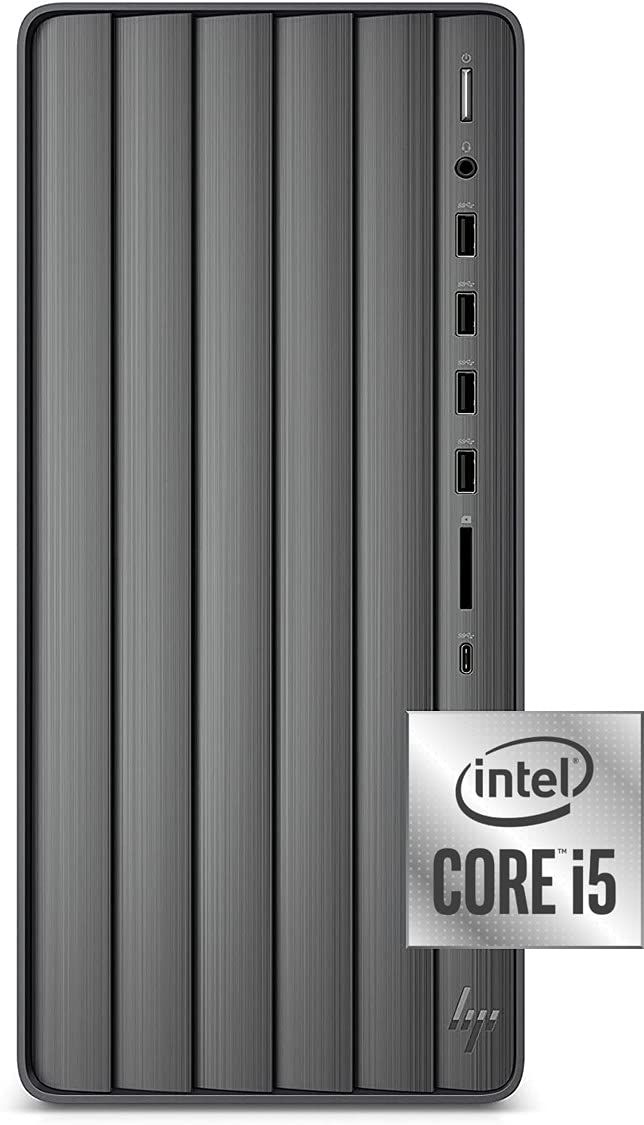 HP 2022 Newest Envy TE01 Desktop Computer, 10th Gen Intel i5-10400 6-Core Processor, Wireless-AC, HDMI, VGA, Wilreless Mouse&KB Combo, Windows 11 Operation System (32GB RAM | 1TB PCIe SSD&2TB HDD)