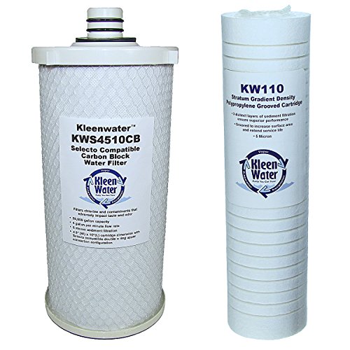 KleenWater Brand FIlter, Compatible with Selecto Scientific 109-0010 (101-230, 101-290) Compatible Filter Set for MF 5/600 Foodservice System