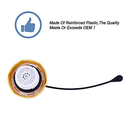 E85 Gas Cap, Fuel Cap Fit For Chrysler Dodge Jeep - 2007-2010 Dakota Ram, 2011-2013 Durango, 2011-2019 Journey, 2014-2017 Cherokee, 2011-2013 Grand Cherokee And More,Replace 52030379AA 52030379AB