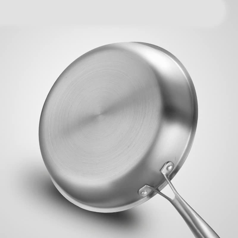 DHTDVD Stainless Steel Frying Pan Nonstick Pan Kitchenware Pan Single Sided Honeycomb Kitchenware