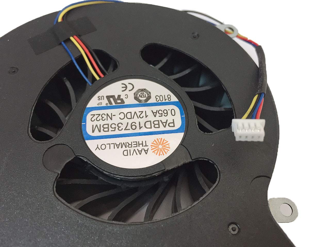 DoWee Cooling Fan for MSI GT62VR 6RD GT62VR 7RE GT62VR 7RE Compatible AAVID THERMALLOY PABD19735BM 0.65A 12VDC -N322 PABD19735BM -N395
