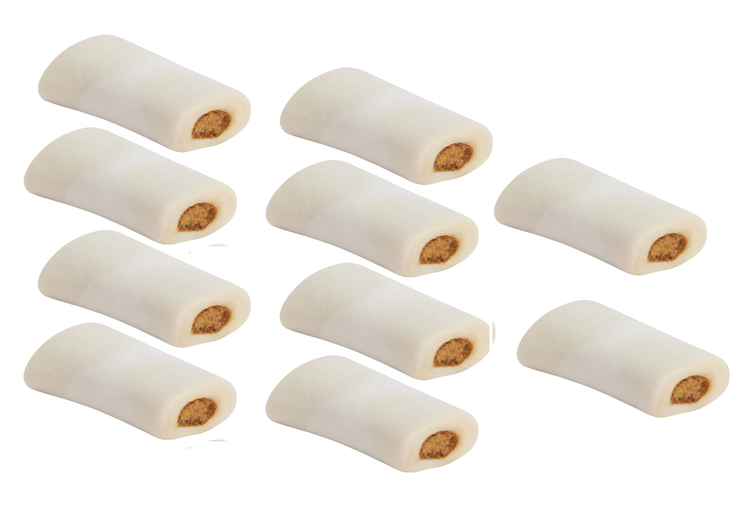 MPP Stuffed Bully Shin Bones 4 Inch Refillable Nutritious Hard Dog Dental Care Chews (2 Bones)