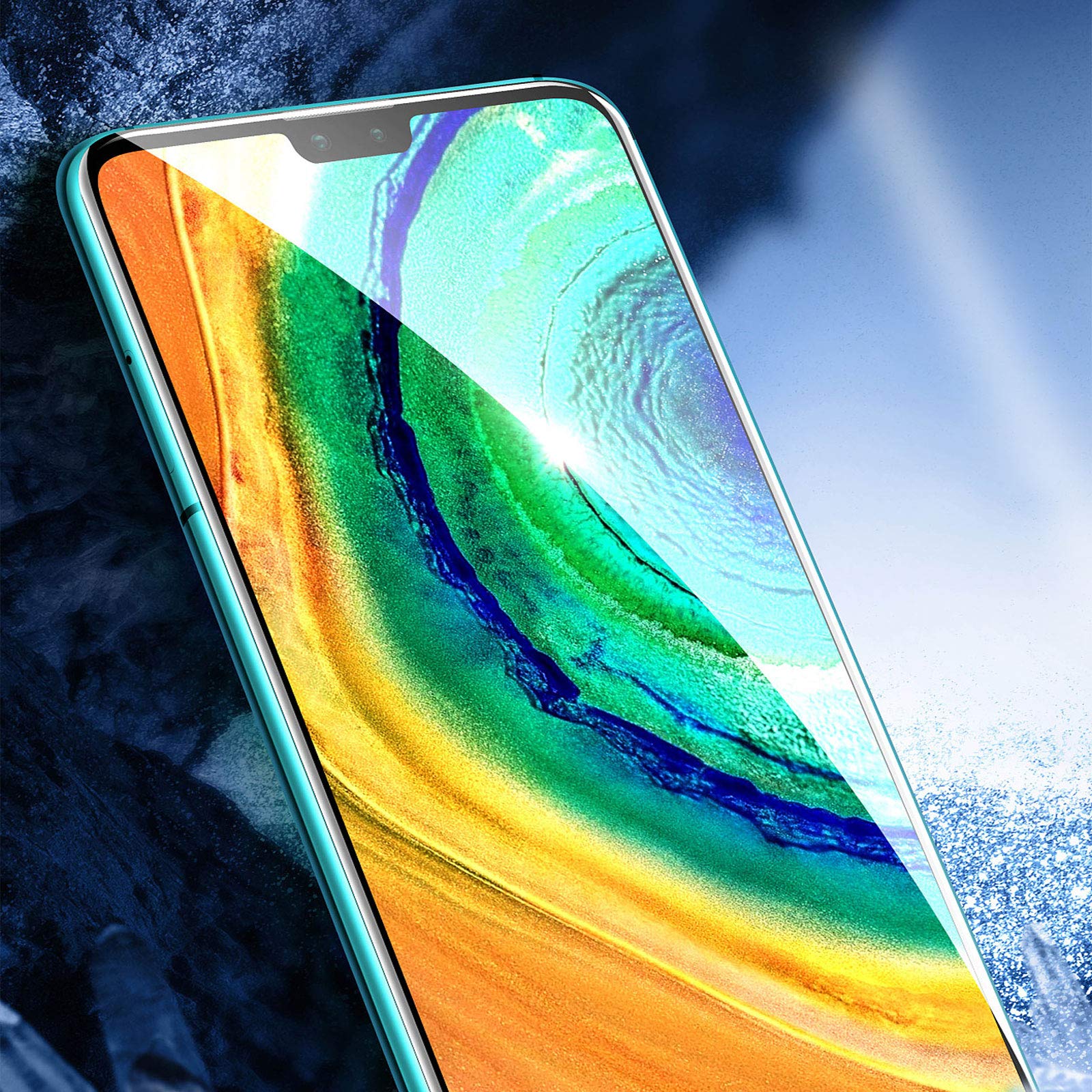 ELANG Tempered Glass Screen Protector for Oukitel C22 (5.86 inch),Case Friendly 9H Hardness HD Clear Anti-Fingerprint Film for Oukitel C22 [6-Pack],Transparent