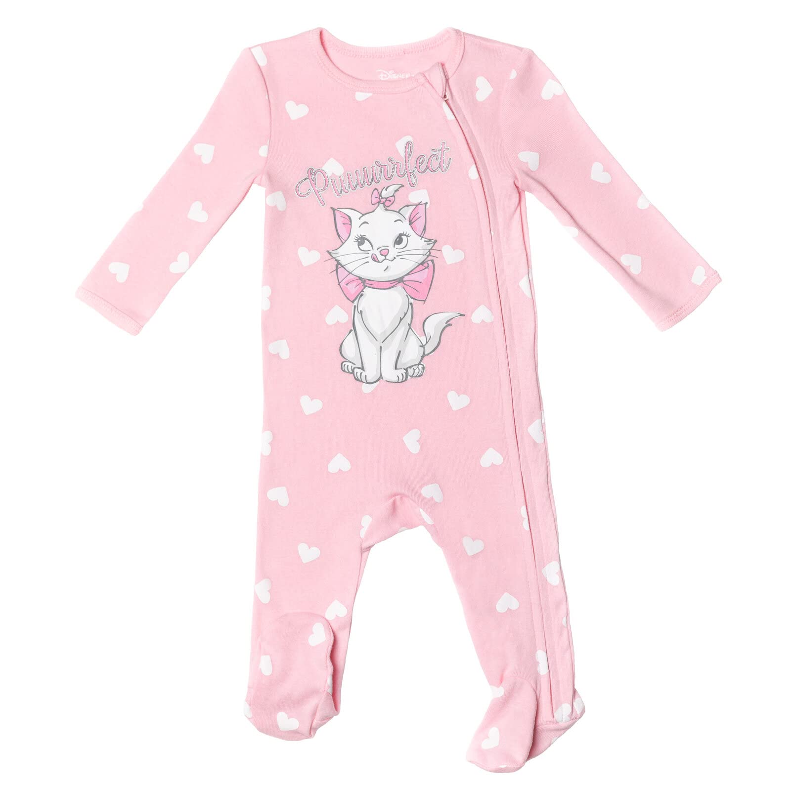Disney Classics Aristocats 101 Dalmatians Bambi Baby Girls 3 Pack Footed Sleep N' Play Coverall 18 Months