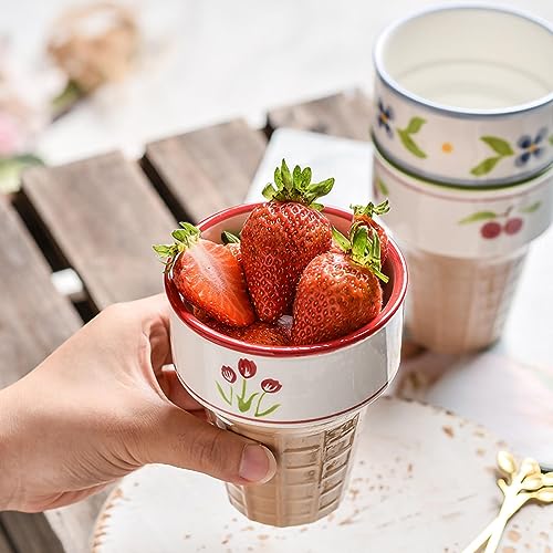 KALWEL,Dessert Bowls,Trifle Bowl,Ice Cream Bowls,Vasitos Para Postres,Mini Dessert Cup,Dessert Shooter Cups,240ml,Suitable For Desserts, Snacks, Salads, Puddings, Cocktails, Fruit Holiday Party