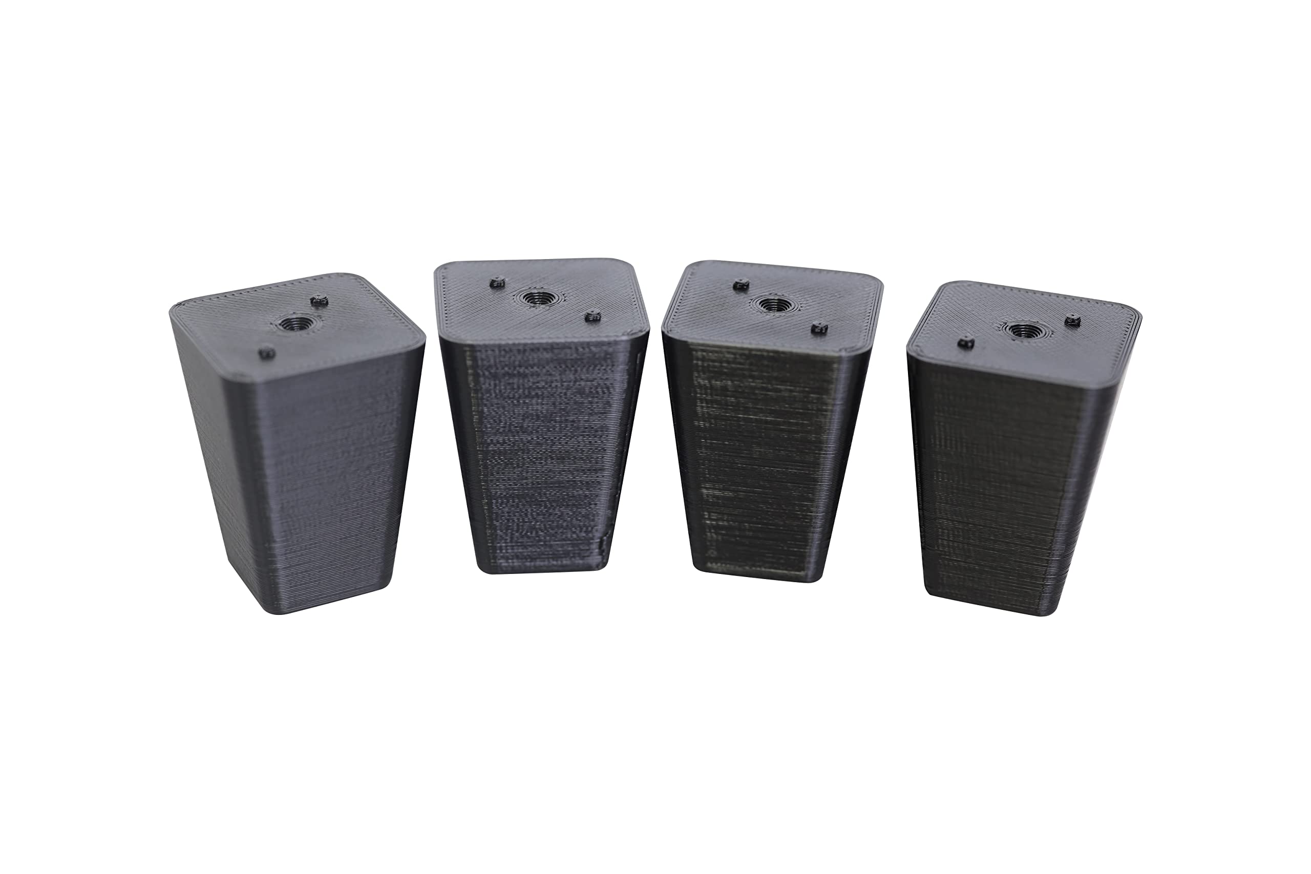 SplashNColor NR200 NR200P Taller Feet Extended Height Compatible with Cooler Master NR200 NR200P Q300L Mini-ITX Pc Cases, Q300L NR200 Case Feet, Cooling Risers Attachment 4-Pack, Black
