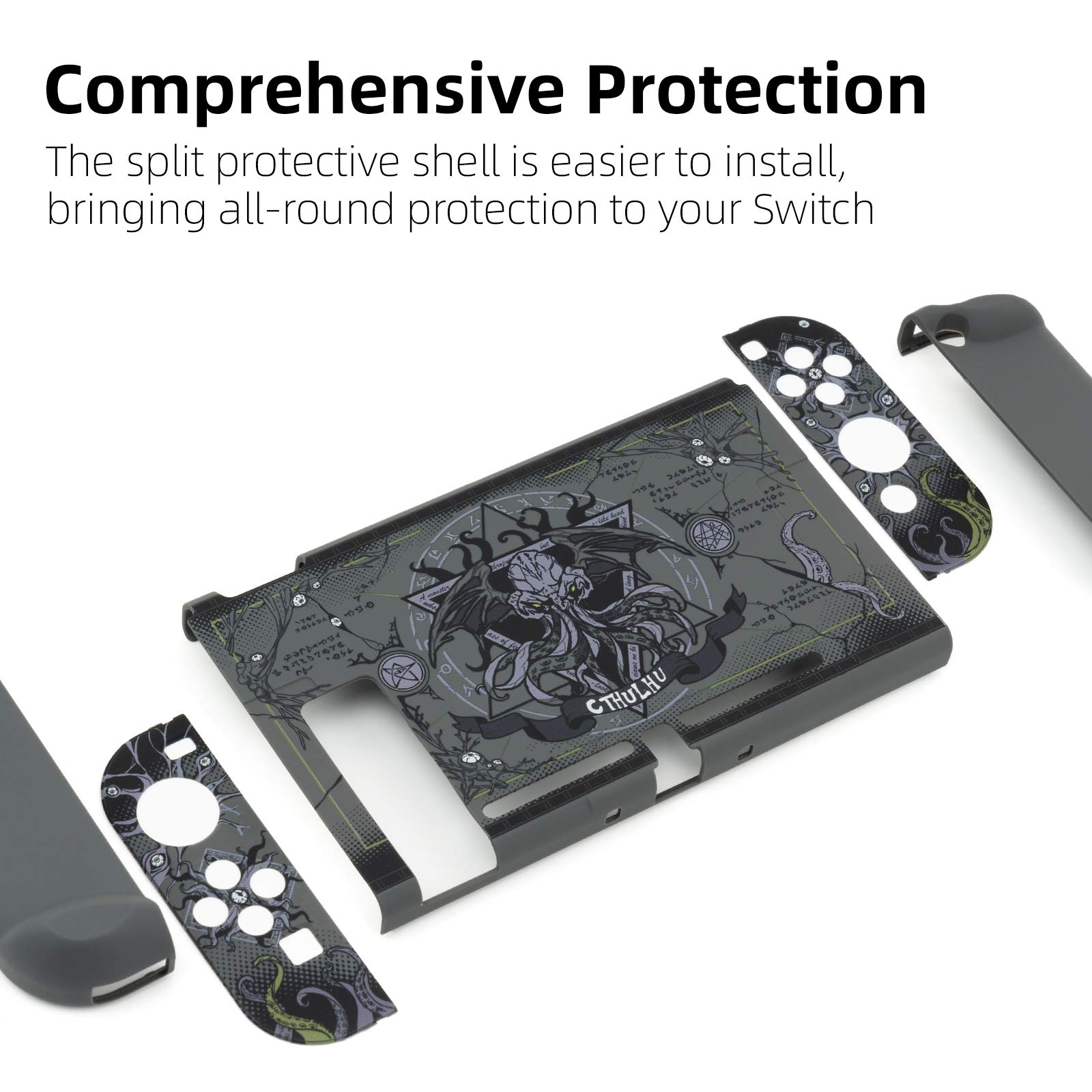 GeekShare Protective Case Slim Cover Case Compatible with Nintendo Switch and Joy Con - Shock-Absorption and Anti-Scratch [video game]